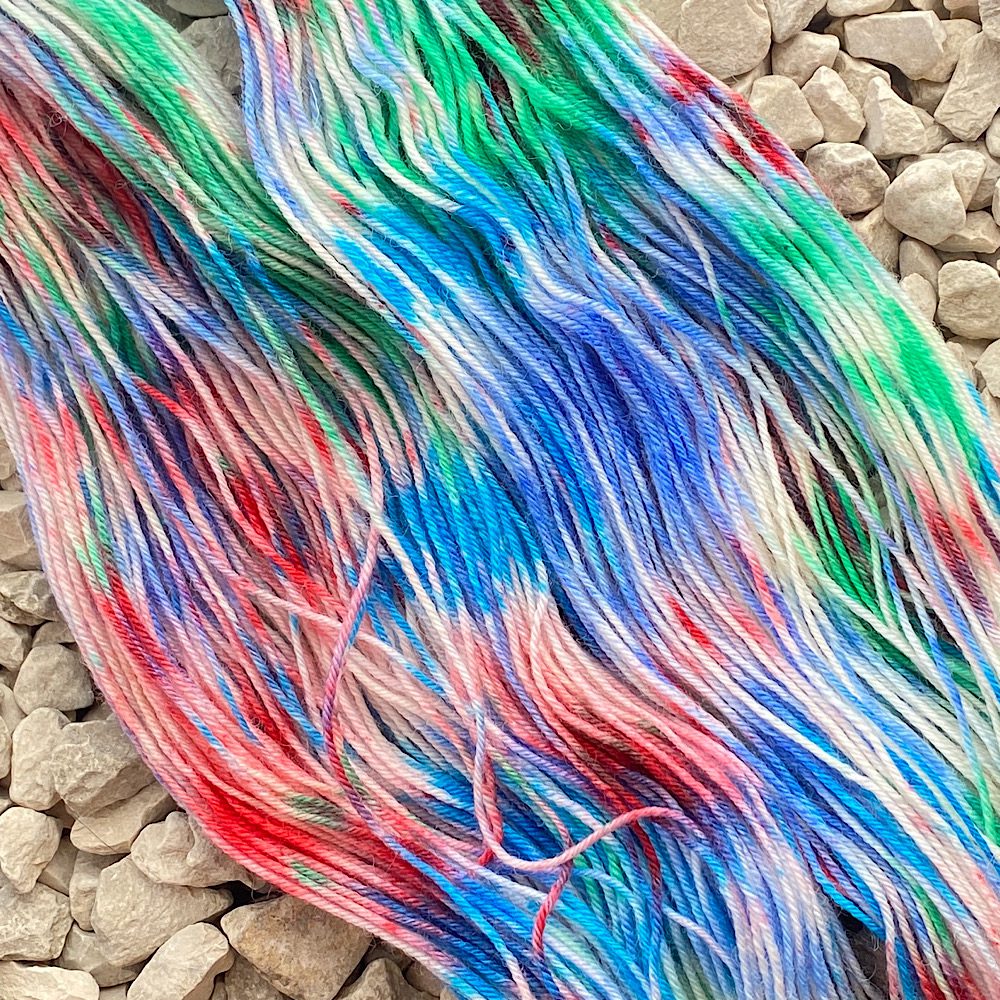 100% BFL Wool 'Splash!’ - Mille Rêves en Laine