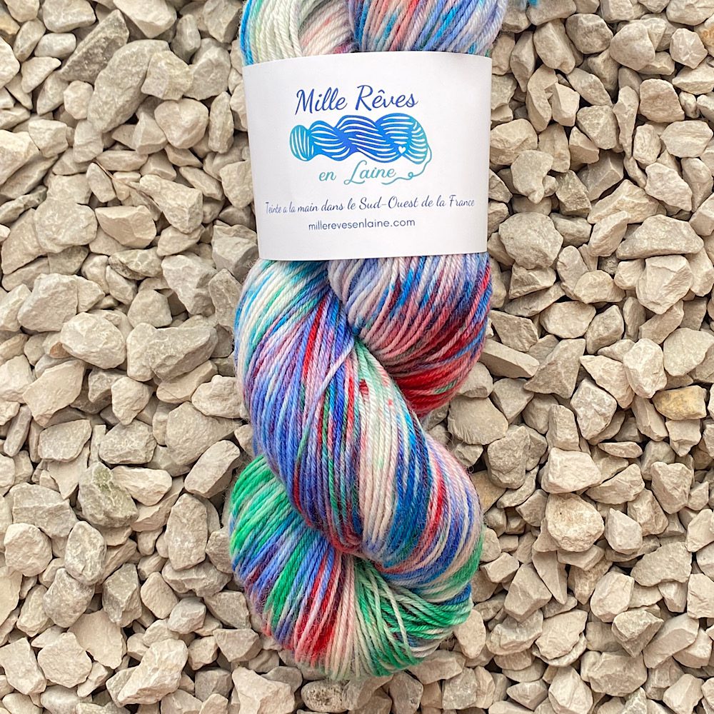 100% BFL Wool 'Splash!’ - Mille Rêves en Laine