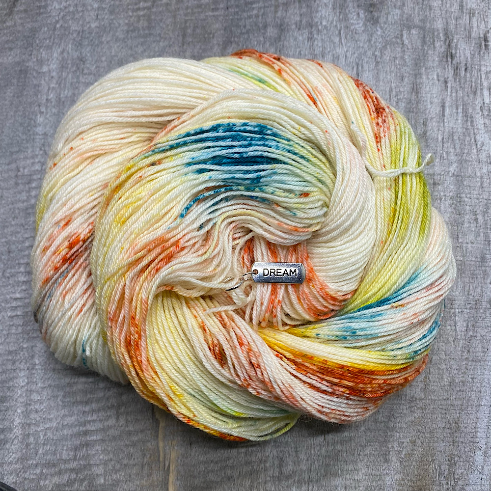 100% BFL Wool in ‘Copper Verdigris’ - Mille Rêves en Laine